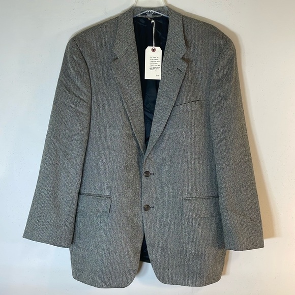 Ralph Lauren | Suits & Blazers | Nwt Chaps Ralph Lauren Mens 46 Tall Wool Herringbone Twobutton ...